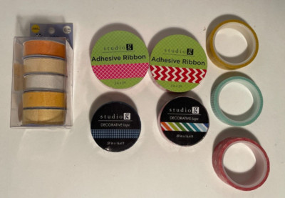 12 rolls Decorative Tape Adhesive ribbon MOST NEW | eBay