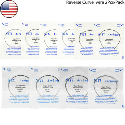 US 10 Packs Dental Orthodontic Reverse Curve Niti Arch Wire Round ...