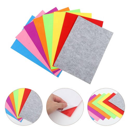 8 Pcs Adhesive Felt Cloth Sticky Embroidery Fabric Self-adhesive Board ...