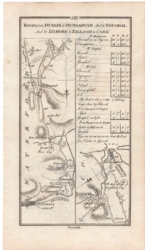 Taylor Skinner Ireland Map Dungarvan Clonmel Youghal Cappoquin Lismore ...