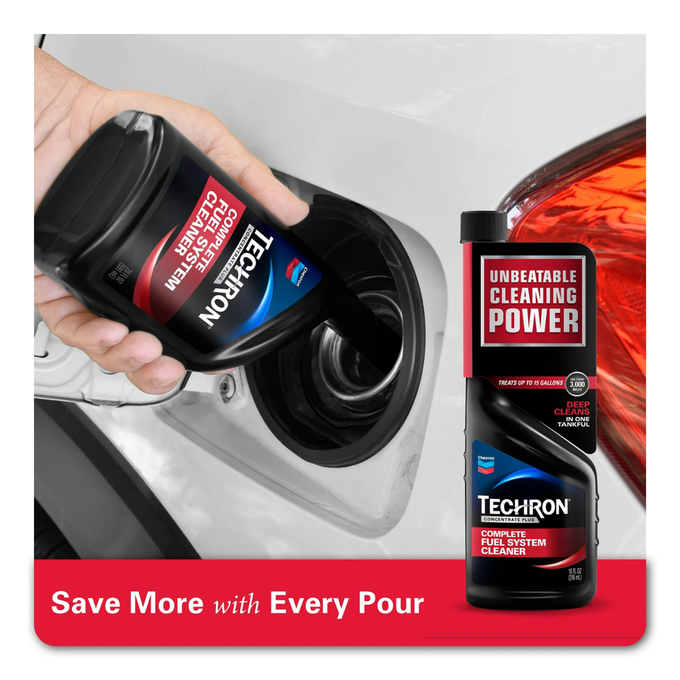 Chevron Techron Complete Fuel System Cleaner, Deep Cleans In One ...