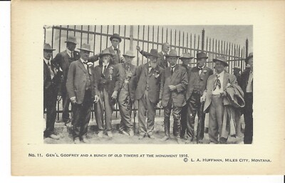 POSTCARD L. A. HUFFMAN PHOTO MILES CITY MONTANA NO. 11 GENERAL GODFREY ...
