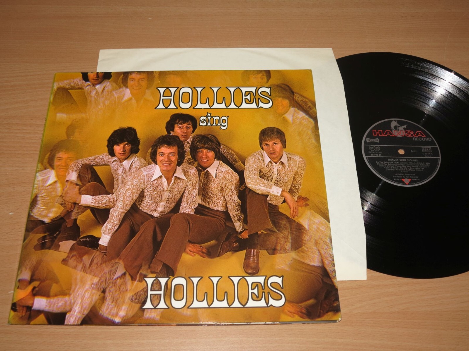 The Hollies LP - Hollies Sing Hollies / 1969 German Hansa Press in Mint ...