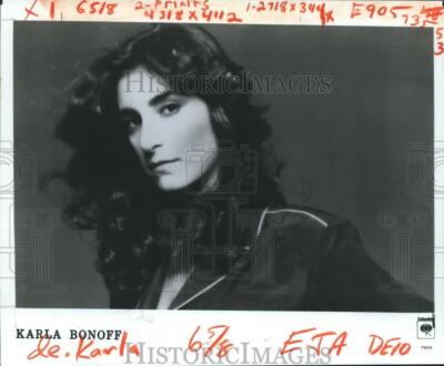1980 Press Photo Karla Bonoff, folk rock singer, songwriter and ...