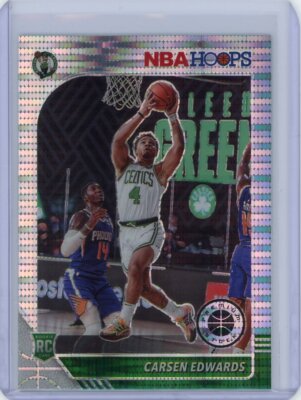 2019 PANINI HOOPS PREMIUM STOCK PULSAR PRIZM RC CARSEN EDWARDS #227 ...