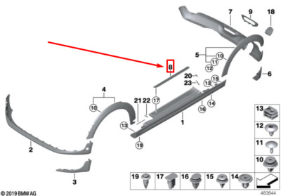 NEW MINI CABRIO F57 DOOR TRIM SILL PLATE INSERT 7317401 51777317401 ...