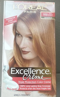 L'Oreal Paris Excellence Creme Hair Color Light Reddish Blonde 9RB 1 ...