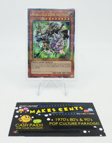Yu-gi-oh Magicians of Bond and Unity Secret Rare Card! - w/ Protective ...