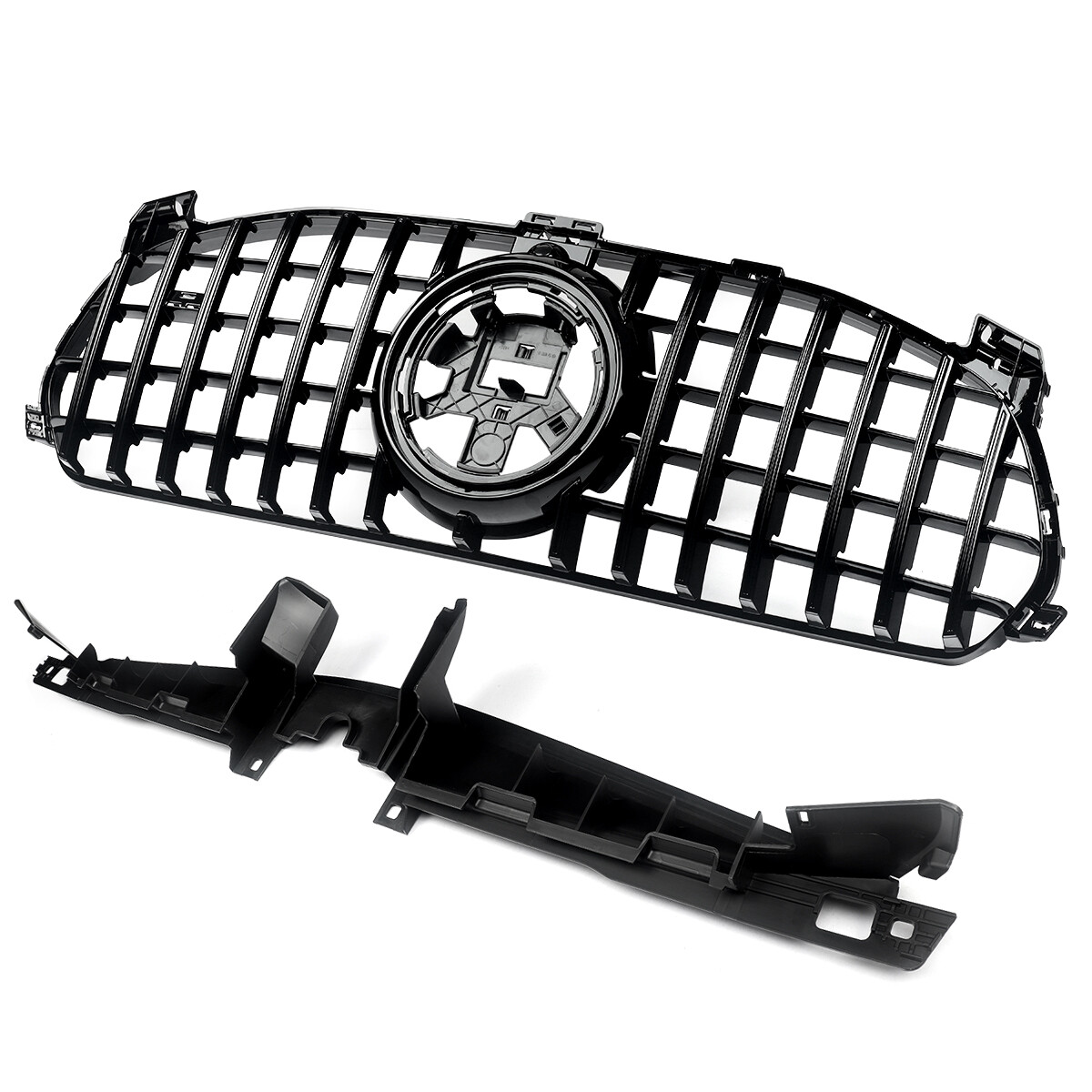 Gloss Black For 2020-2022 Mercedes Benz W167 GLE350 GLE450 Front Bumper ...