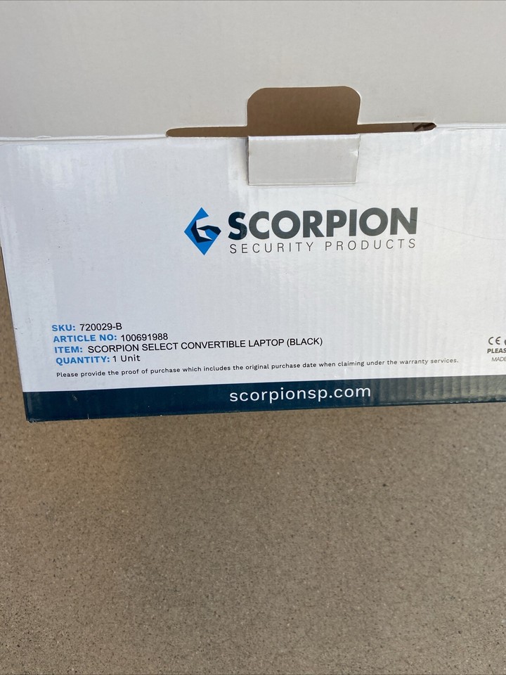Retail Laptop Security Device, Scorpion Select Convertible Laptop ...