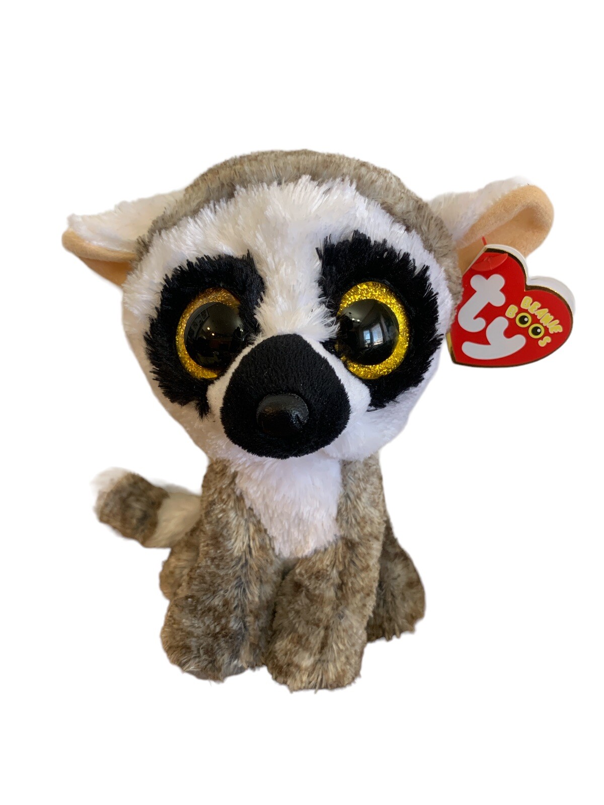 2020 TY Beanie Boos 6" LINUS the Lemur Stuffed Animal Toy Plush Heart ...