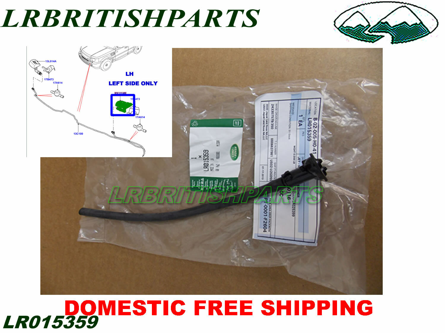 GENUINE LAND ROVER HEADLAMP WASHER JET RANGE ROVER SPORT 10'-13' LH ...