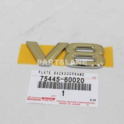 Toyota Land Cruiser UZJ100 OEM Genuine Back Door Name Plate Emblem ...