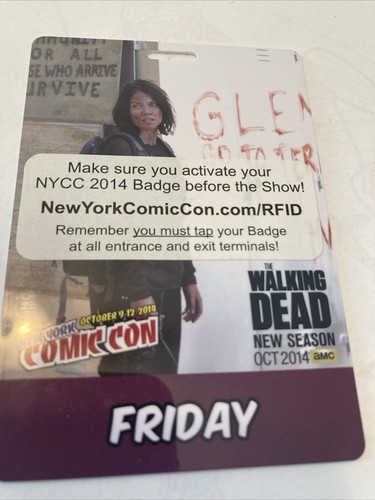 Rare 2014 New York Comic Con Badge Ticket | eBay