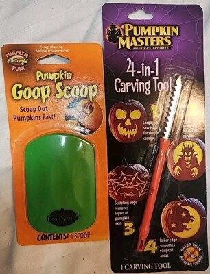 Halloween Carving Set-Pumpkin Masters 4in1 Carving Tool & Fun World ...