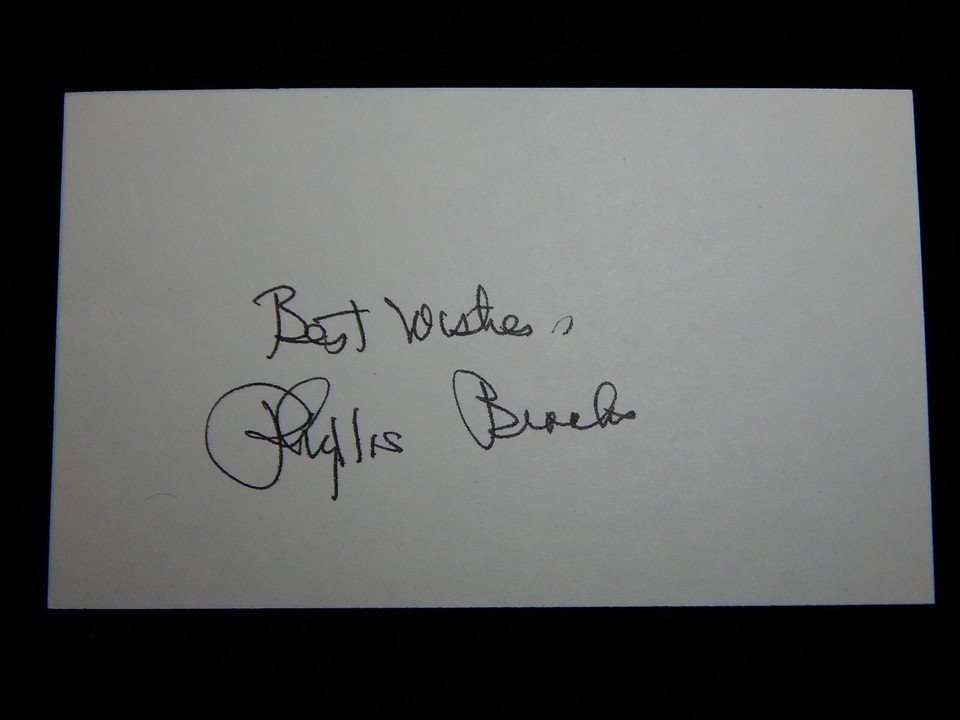 Phyllis Brooks Actress Model Autograph Signature Signed Card | eBay