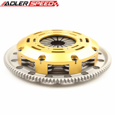 RACE CLUTCH KIT TWIN DISC + FLYWHEEL FOR 92-05 HONDA CIVIC D15 D16 D17 ...