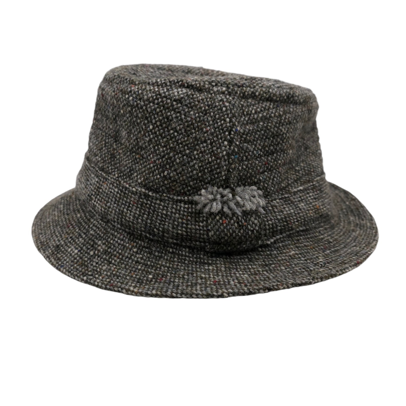 HANNA HATS Donegal Ireland 100% Wool Tweed Speckled Hat Size MEDIUM | eBay