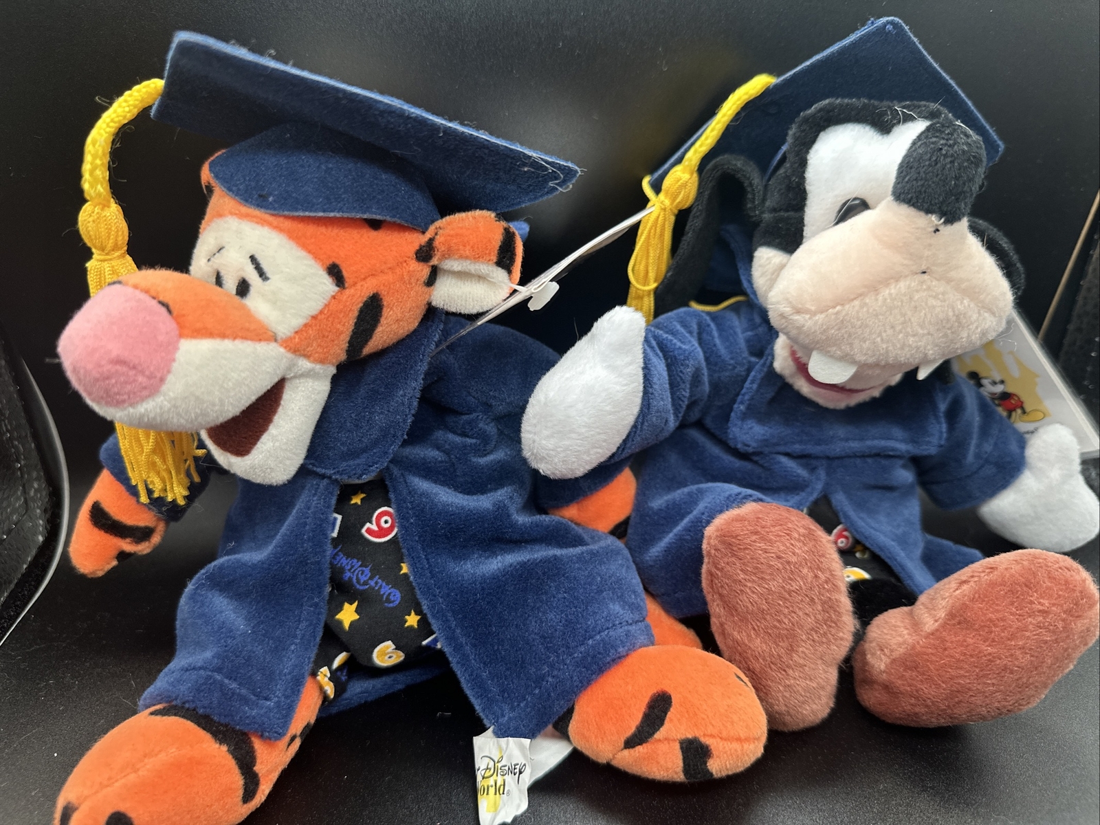Disney 1999 Tigger & Goofy Grad Nite Graduation Beanie Bag Plush -set ...
