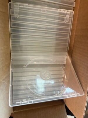 10 PCS 14MM TOP QUALITY STANDARD SINGLE DVD CASE, SUPER CLEAR, MADE IN ...