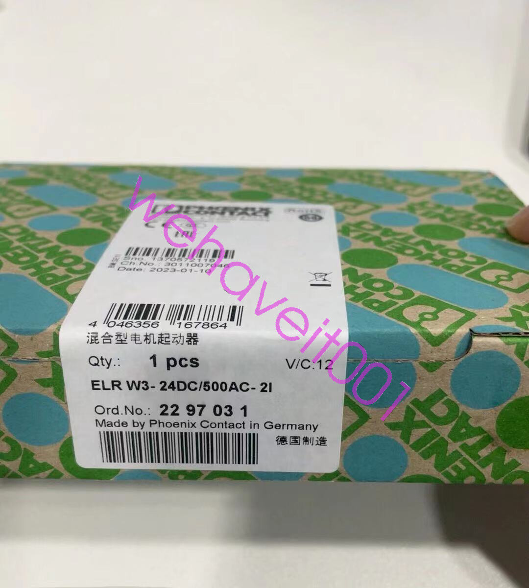 New Phoenix 2297031 ELRW3-24DC/500AC-2I Hybrid Motor Starter Expedited ...