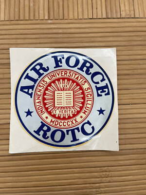 4.25” Round Air Force ROTC Sticker NOS | eBay