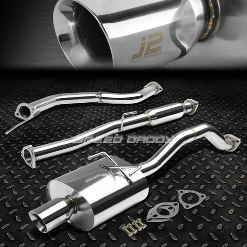 FOR CIVIC EJ/EM 2/4DR J2 3.5"MUFFLER TIP STAINLESS RACING CATBACK ...