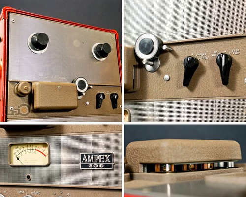 AMPEX MODEL 600 Reel-to-Reel Tape Recorder & Model 620 Speaker ...