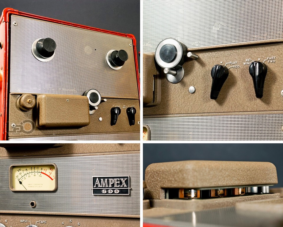 AMPEX MODEL 600 Reel-to-Reel Tape Recorder & Model 620 Speaker ...