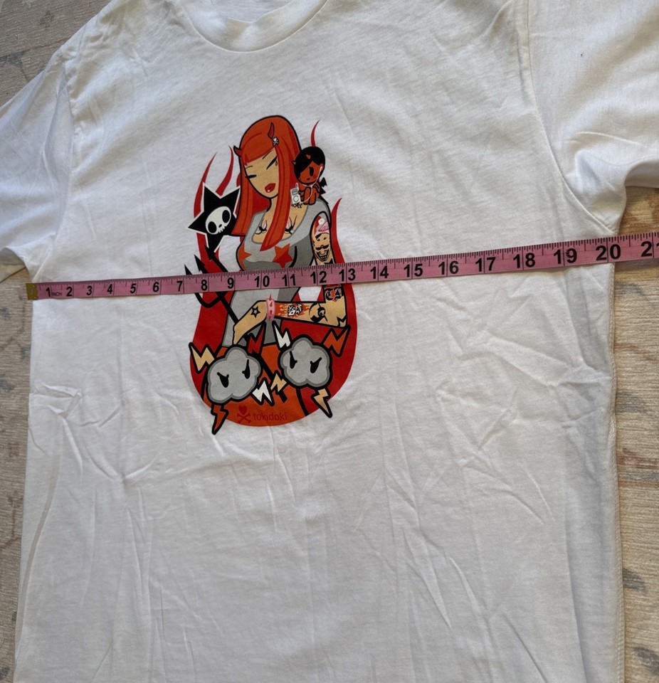 Men’s Vintage Tokidoki 2007 Tattoo Devil Girl T-Shirt Rare Size M Read ...