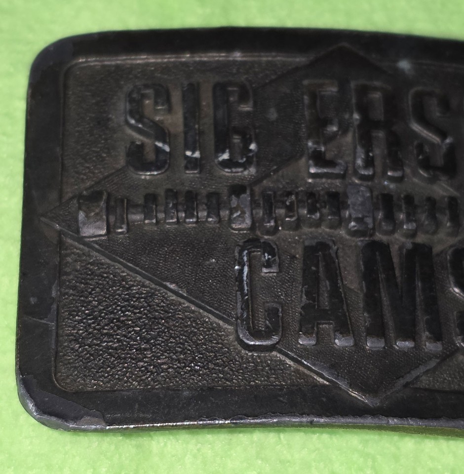 Sig Erson Racing Cams Vintage Belt Buckle - Brass - Rare Find - Lewis ...