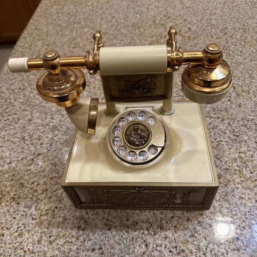 DECO-TEL French Provincial Style Gold Brass Rotary Phone Model D ...