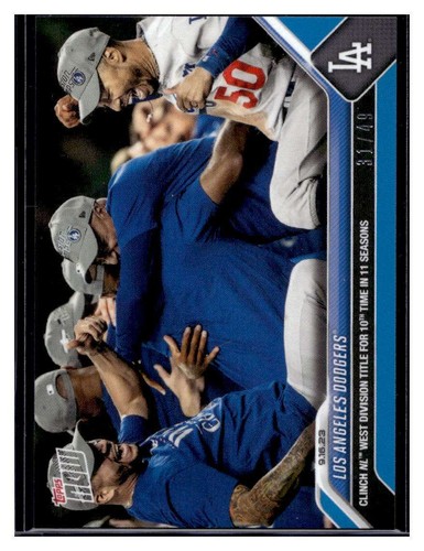 2023 Topps Now #877 Los Angeles Dodgers Blue Parallel Card #d 31/49 | eBay