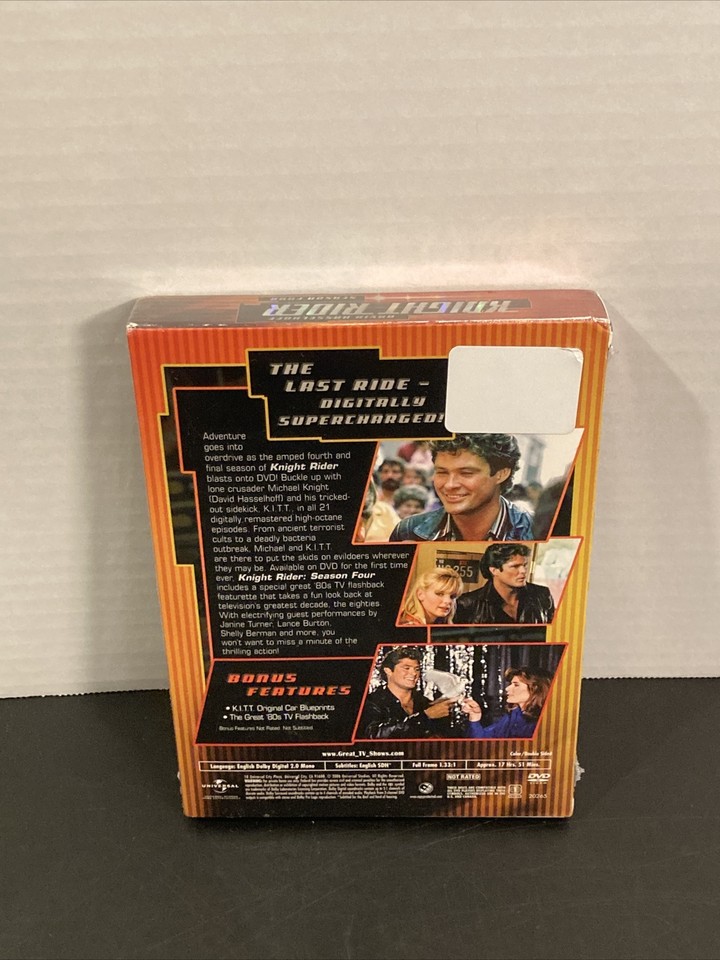 Knight Rider Season Four (4) The Final Season New DVD Box Set | eBay