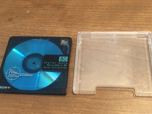 1 Sony Color Collection Green MiniDisc. 80 Miniute disc with Slip case ...
