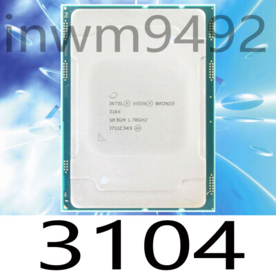 Intel Xeon Bronze 3104 1.70GHz 6Core 8.25MB LGA3647 SR3GM CPU Processor ...