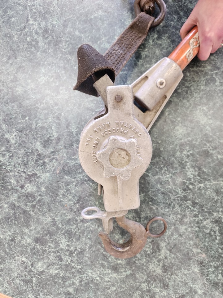 Chance Hoist 1 Ton Hot Stick Ratcheting Strap Hoist | eBay