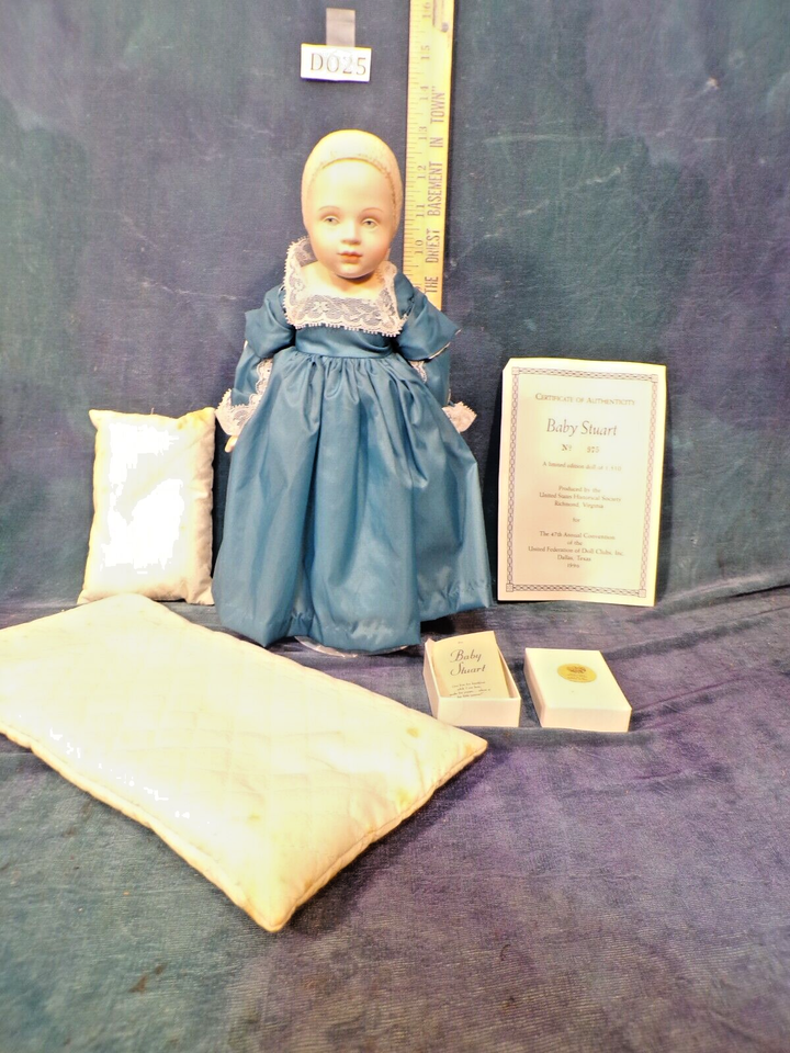 Artist 1996 United States Historical UFDC Baby Stuart Bisque Doll MIB ...