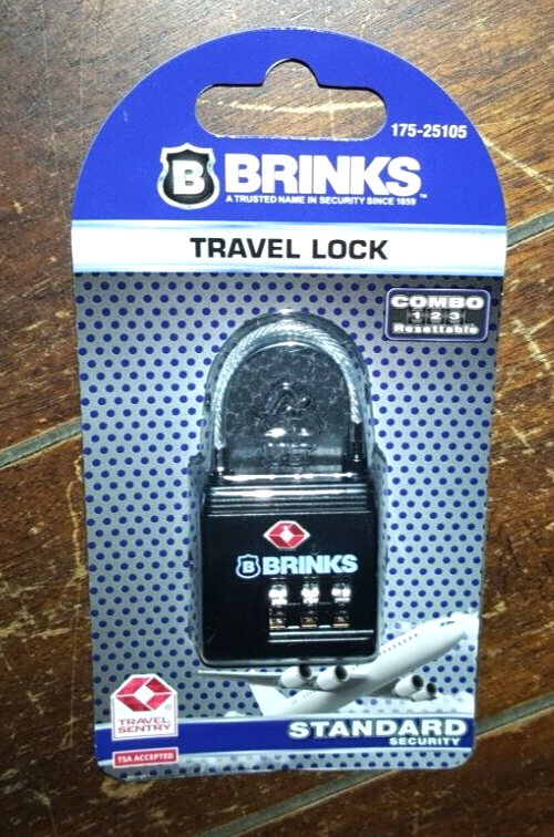 Brinks Standard Security Travel Combination Lock ~TSA Accepted~ Item ...