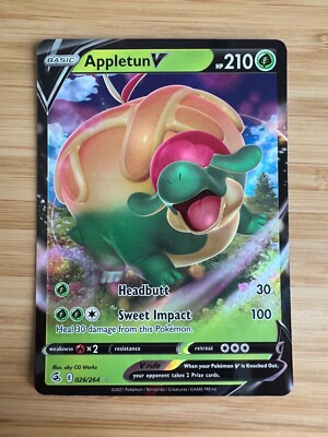 Appletun V 026/264 – Ultra Rare Near Mint *Pack Fresh* Pokémon TCG | eBay