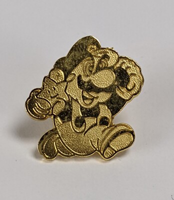 1990's NOA Nintendo Promotion / Employee Mario Gold NES Button Pin ...