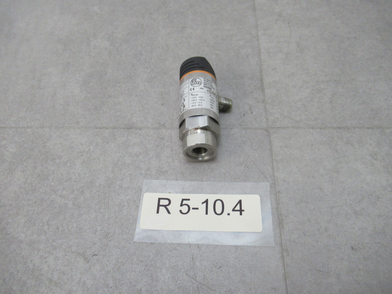 Ifm Pn7009 Electronic Pressure Sensor 18-36VDC Range -1000/1000 mbar ...