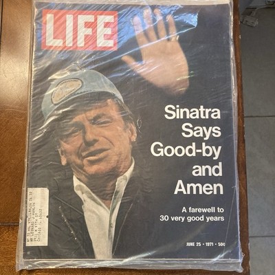 Life Magazine June 25 1971- Sinatra Says Good-by and Amen | eBay