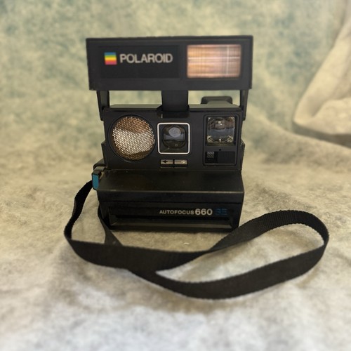 *UNTESTED* Vintage Rare Polaroid 660 SE Land Autofocus Camera W/ Strap ...