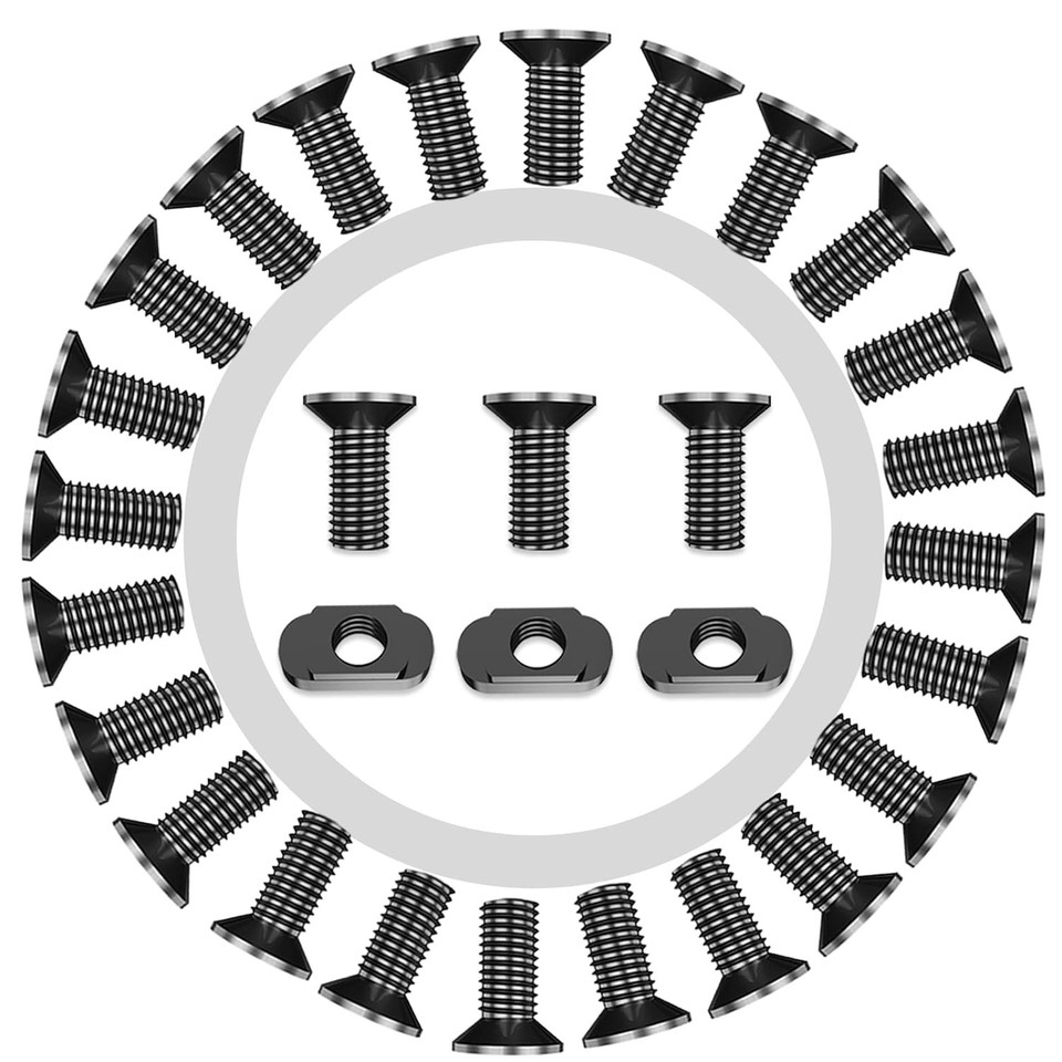 24 PCS Mlok Screws and Nuts Replacement Sets, M-Lok Rail Mount Screws ...