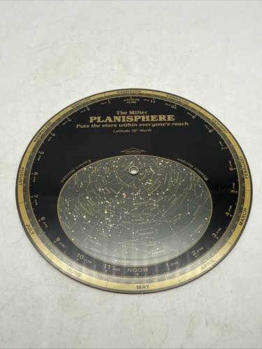 The Miller Planisphere Latitude 30 Degrees North Star Map Vintage ...