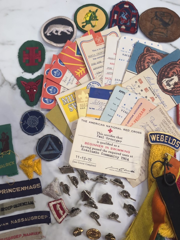 Lot of 112 Pc Boy Scout Patches Badges Pins Misc 1970s Vintage | eBay