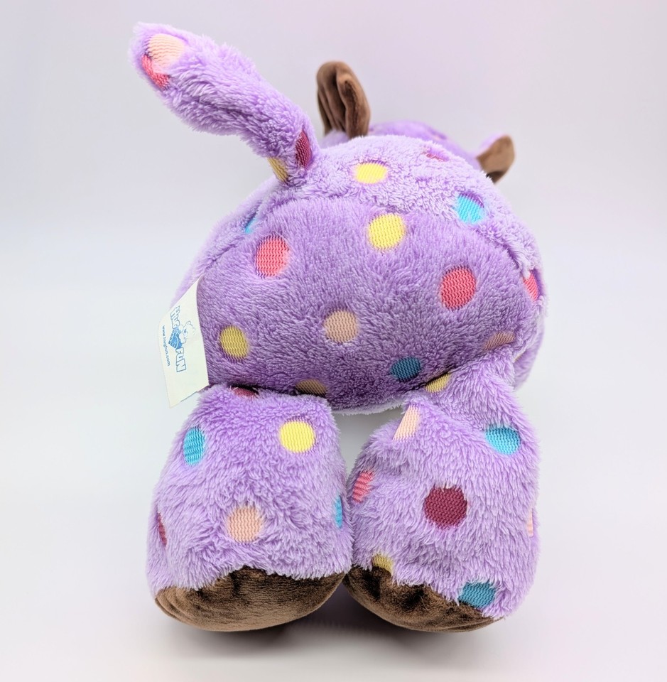 Hug Fun Plush Purple Polka Dot Giraffe Stuffed Animal Toy 16" HTF | eBay