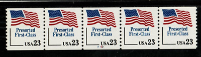 Scott 2605 23¢ Presorted First Class flag P#A122 MNH Free shipping in ...