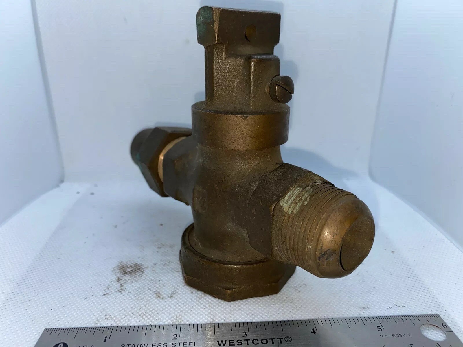 3/4 Mueller Curb Stop Valve Brass Hit Miss Gas Engine Vintage | eBay